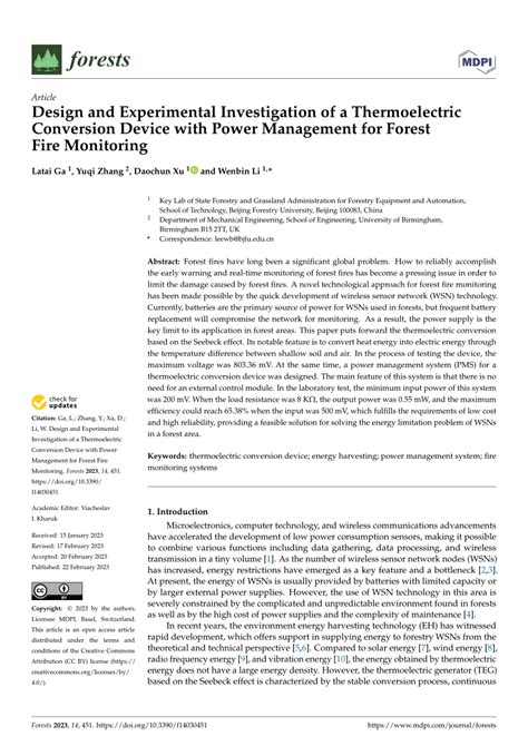 pdf design and experimental investigation of a thermoelectric