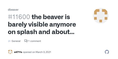 The Beaver Is Barely Visible Anymore On Splash And About Screen · Dbeaver · Discussion 11600