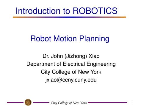 PPT Robot Motion Planning PowerPoint Presentation Free Download ID 464526