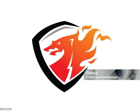 용과 방패 기호 서식 파일 디자인 벡터 상징 디자인 개념 크리에이 티브 기호 아이콘 개념에 대한 스톡 벡터 아트 및 기타 이미지 개념 개발 건강관리와 의술 Istock