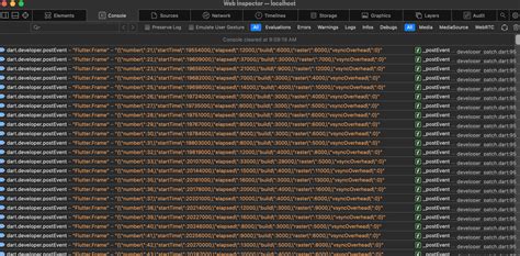 Web Stop Spam Postevent Flutterframe Logs In Debug Mode By Default · Issue 75225 · Flutter