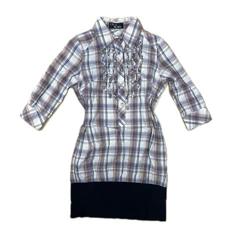 세실맥비 체크 셔츠원피스 오네갸루 갸루 섹시 마즈 다이아깔 와투케 후루츠패밀리