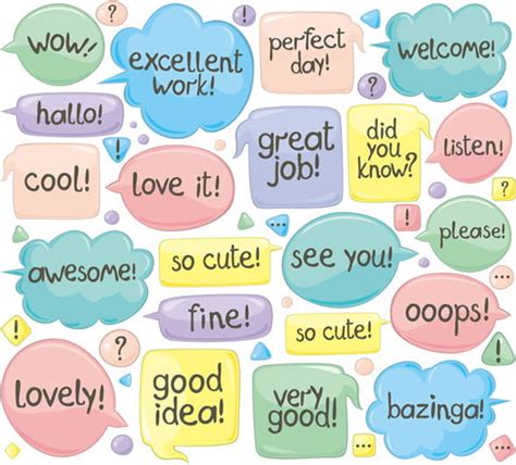 빛나는 만화 연설 거품 벡터 Ai Uidownload