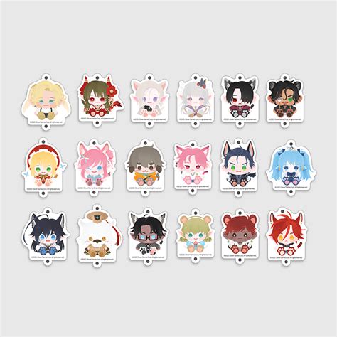 콜라보 [로드 오브 히어로즈 4주년] 트레이딩 2023 로페이퍼 연결 아크릴 키체인 그룹a 18종