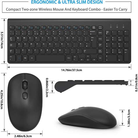 Tedgem Wireless Keyboard And Mouse Tedgem 2 4g Wireless Keyboard And Mouse Set Ergonomic Wireless
