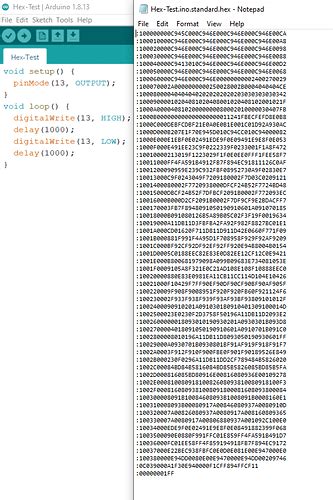 Learning About The Hex File Programming Arduino Forum