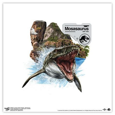 Gallery Pops Jurassic World Rebirth 2025 Mosasaurus Wall Art