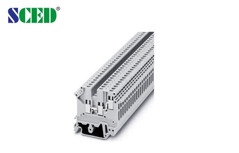 terminal width 5 2mm din rail terminal blocks 150v 20a awg 30 12