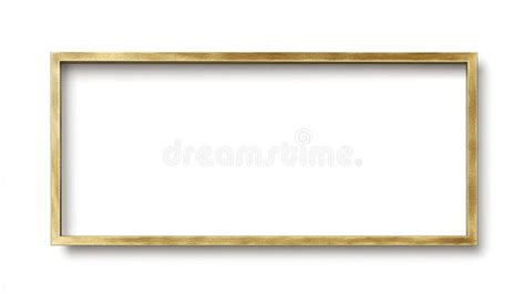 A Luxurious Gold Rectangle Frame With Inverted Rounded Corners Suitable For Invitations Cards