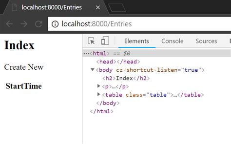 C Entity Framework Scaffold Controller Returns Broken Page Stack Overflow