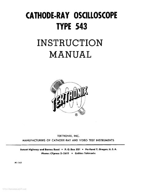 Tektronix 3a9 Service Manual Download Schematics Eeprom Repair Info