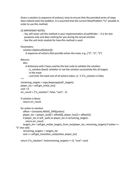 Solved Please Adapt It To Match The Maze Problemmodify Only