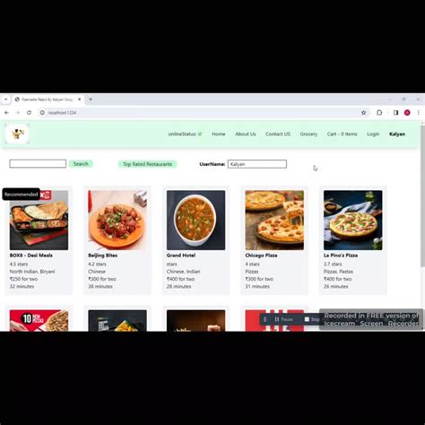 Video New React Project Swiggy Clone Narla Kalyan Gupta Posted On