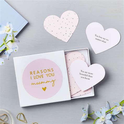 Personalised Heart Love Mum Notes By Martha Brook