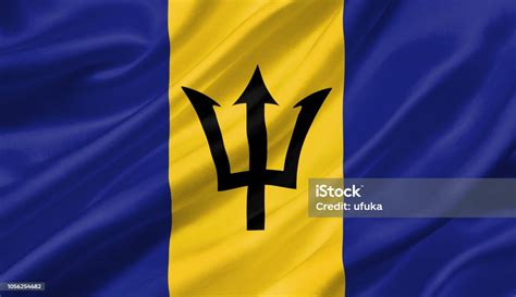 바베이도스 깃발 흔드는 바람 3 차원 일러스트 레이 션 0명에 대한 스톡 사진 및 기타 이미지 0명 3차원 형태 검은색 Istock