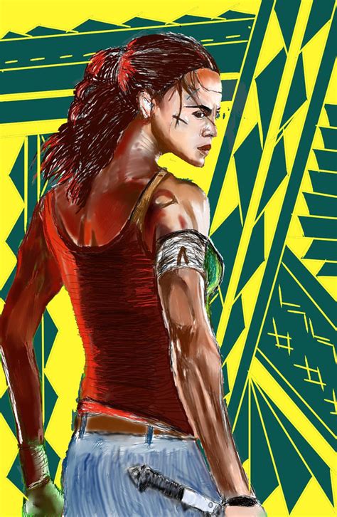Lara Croft Poly Tribal Background By Polycomicsu On Deviantart