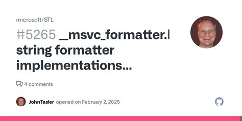 Msvc Formatter Hpp String Formatter Implementations Prevent Me From Declaring My Own · Issue