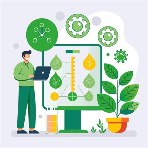 Premium Vector Technology Concept Vector Illustration Featuring Bio Informatics Design Flat