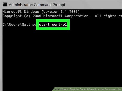 How To Start The Control Panel From The Command Line Steps