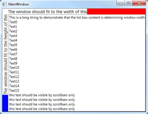 C Window Sizetocontent And Listbox Sizing Stack Overflow
