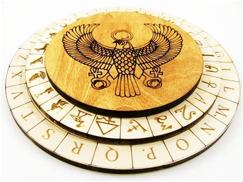 Cipher Egyptian Cypher Wheel Cipher Disk Cipher For Escape Etsy