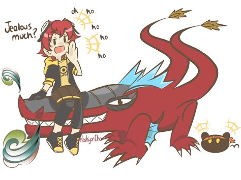 Aiba Takumi Botamon Leviamon Digimon Highres Claws Fins Sharp Teeth Tail Teeth Yellow
