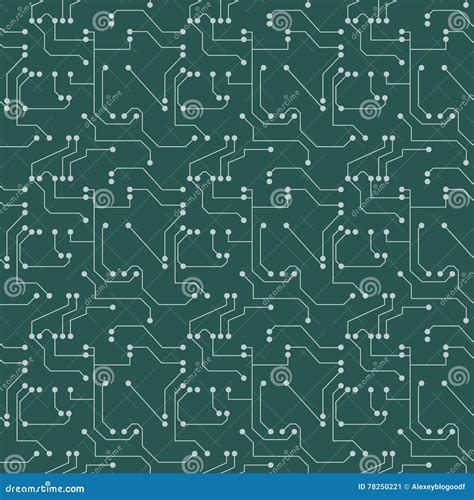 Seamless Microchip Background Vector Illustration 48899540