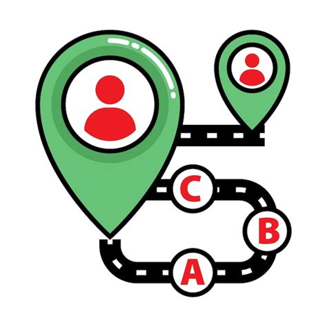 Premium Vector Route Planner Icon Vector Illustration