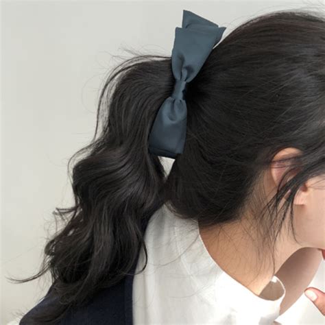 무드새틴 리본 바나나핀 집게핀 헤어핀 아이디어스