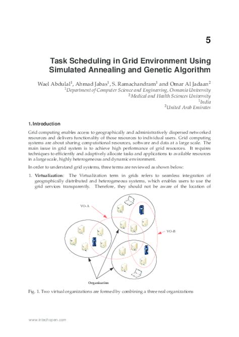 pdf task scheduling in grid environment using simulated annealing and