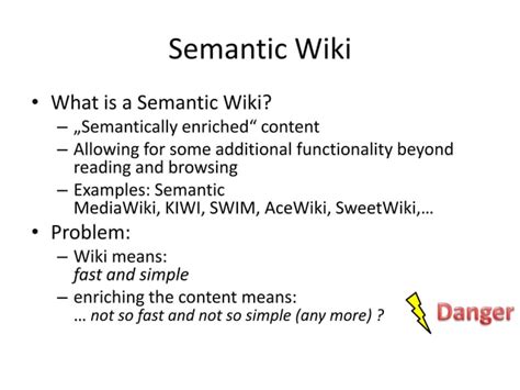 An Extensible Semantic Wiki Architecture Ppt