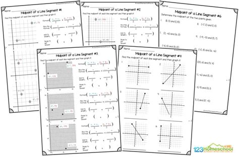 Finding The Midpoint Of A Line Segment Worksheets By Beth Gorden