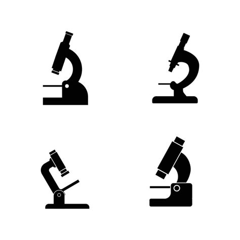 Microscope Logo Vektor 17260181 Vector Art At Vecteezy