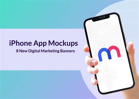 New Iphone App Mockups 8 Vibrant Digital Marketing Banners