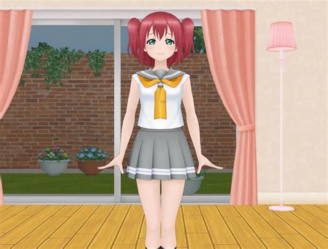 Ruby Kurosawa Uranohoshi High Uniform Summer By Cotufanb On Deviantart