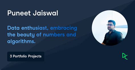 Puneet Jaiswal Data Analyst