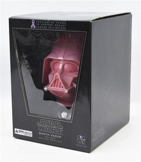 At Auction Star Wars Darth Vader Breast Cancer Scaled Helmet
