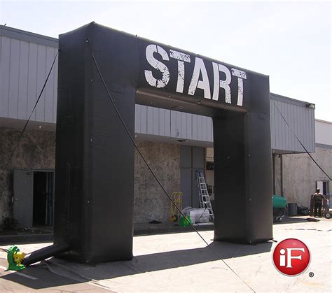 Custom Starting Line Inflatable Raceway Arches Almighty Mud Run