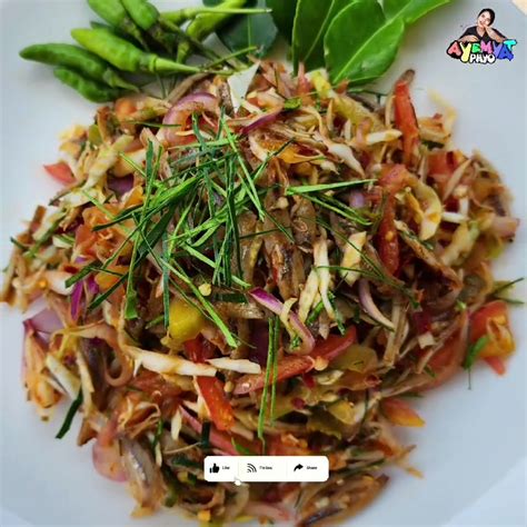 ဂေါ်ဖီ ခရမ်းချဥ်သီး ငါးနီတူးခြောက် အစပ်သုပ်လေး လုပ်စားကြမယ်👩🏻‍🍳