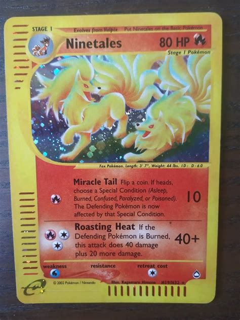 Ninetales H19 Aquapolis Pokemoncardappraisal