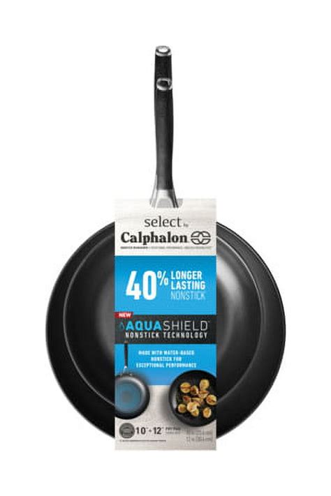 Select By Calphalon Aquashield Nonstick Frying Pan Set 10 Inch And 12 Inch Frying Pans