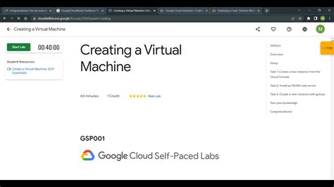 Qwiklabs Create A Virtual Machine Gsp001 2 Youtube