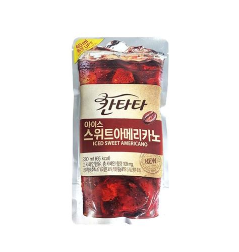 [롯데칠성음료] 칸타타 아이스 스위트아메리카노 제로 230ml 파우치 10입 티몬