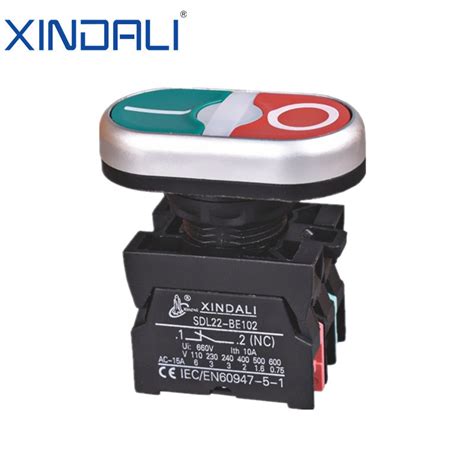 Xdl22 Cbw8365 Waterproof IP67 Elevator Double Poles Push Button Switch With Light Push Button