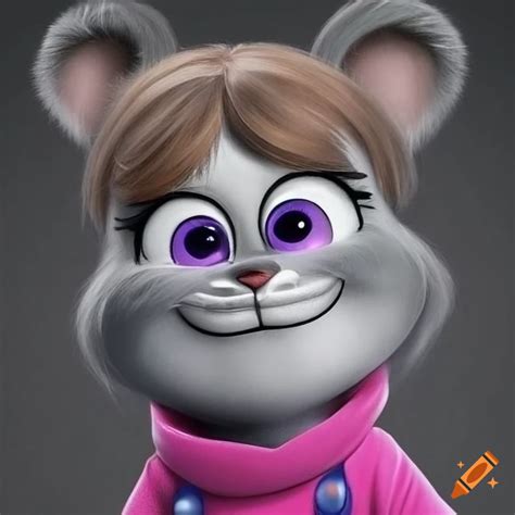 Realistic Portrait Of Mabel Pines Morphing Into Judy Hopps