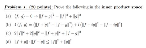 Solved Problem Points Prove The Following In The Chegg Com