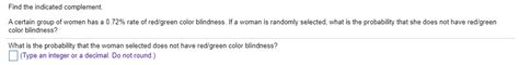 Solved Find The Indicated Complement A Certain Group Of