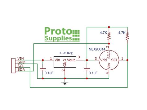 Gy 906 Mlx90614 Non Contact Precision Thermometer Module Protosupplies