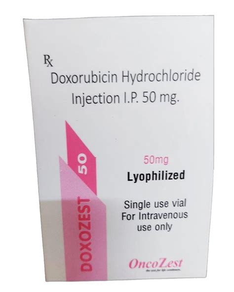 Doxozest 50 Doxorubicin Hydrochloride Injection Ip Oncozest 50ml At ₹ 165 Box In Hyderabad