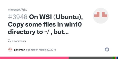 On Wsi Ubuntu Copy Some Files In Win10 Directory To ~ But Command